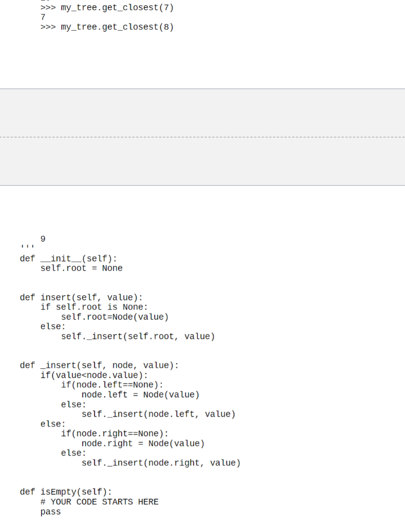 Solved Section 1 The Binarysearchtree Class We Discussed