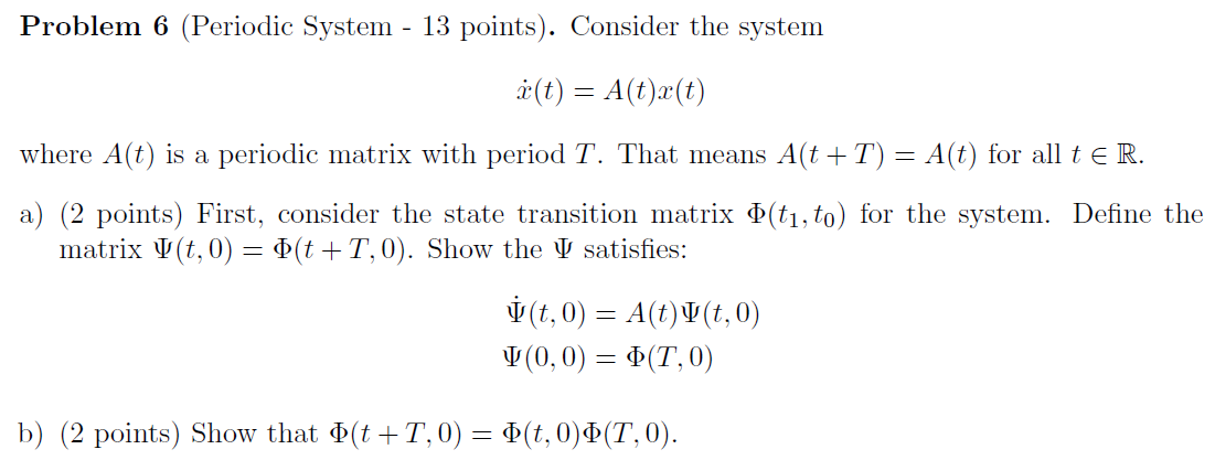 Solved Problem 6 (Periodic System - 13 points). Consider the | Chegg.com