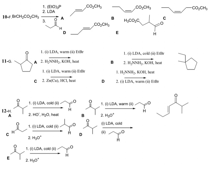 Solved 1. (Eto)3P 2. LDA co2CH3 CO2CH3 B H3Co2 CO2CH3 1. (i) | Chegg.com