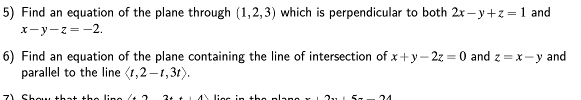 Solved Find an equation of the plane through (1,2,3) which | Chegg.com