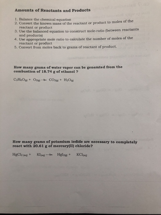 Solved How to write Balanced Chemical equations 1. Write a | Chegg.com
