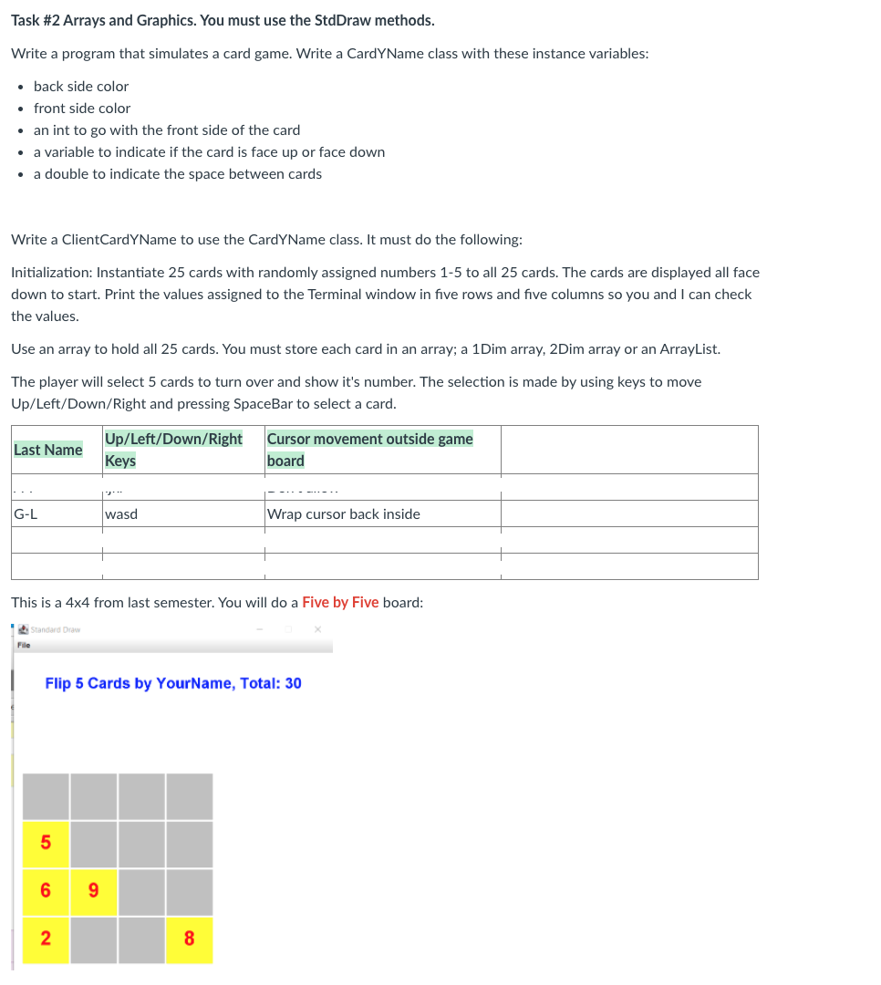 Solved Java Only And Stddraw Is Required And A Must Stddraw 