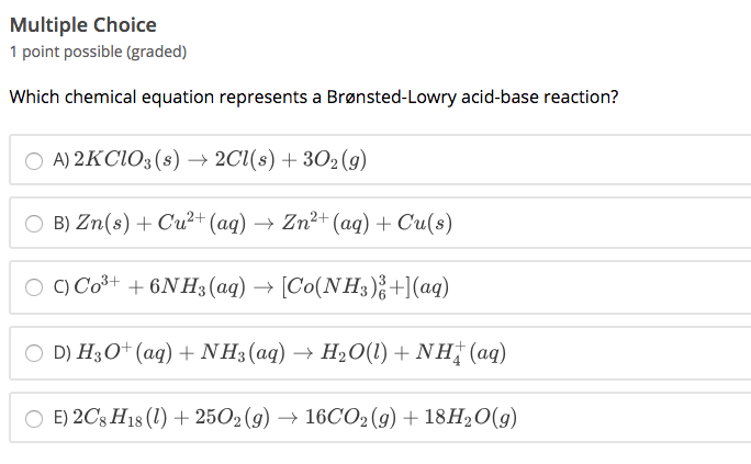 Solved Multiple Choice 1 point possible (graded) Which | Chegg.com