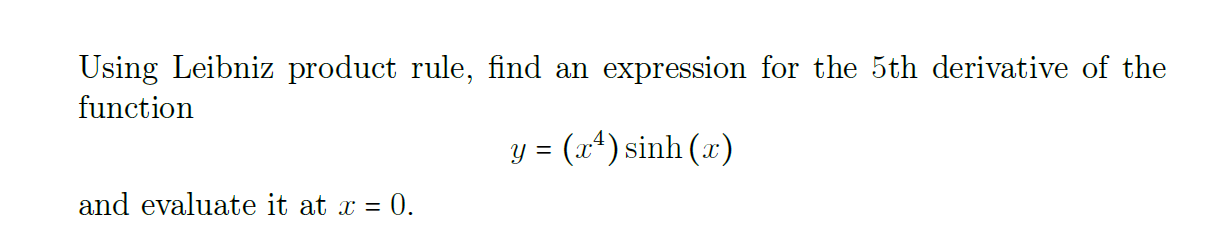 Solved Using Leibniz product rule, find an expression for | Chegg.com