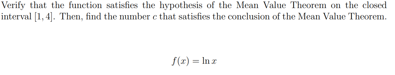 Solved Verify that the function satisfies the hypothesis of | Chegg.com