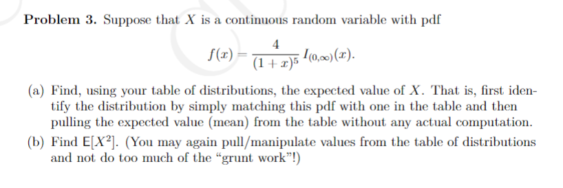 Solved Problem 3. ﻿Suppose that x ﻿is a continuous random | Chegg.com