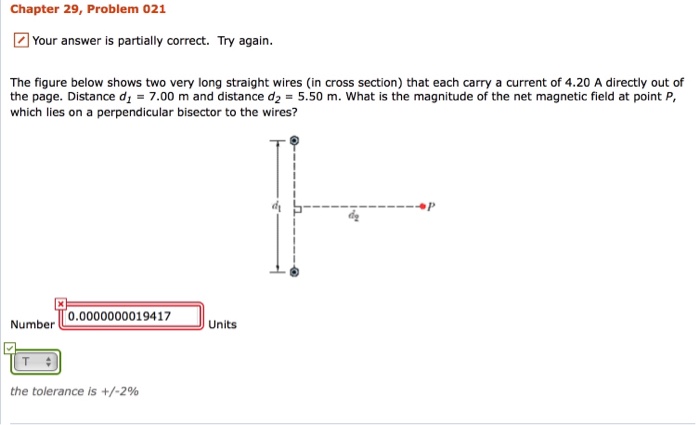 Solved Chapter 29, Problem 021 Your answer is partially | Chegg.com