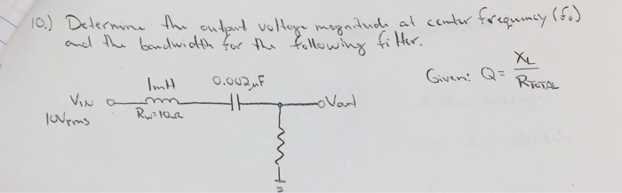Solved Determine the output voltage magnitude at center | Chegg.com