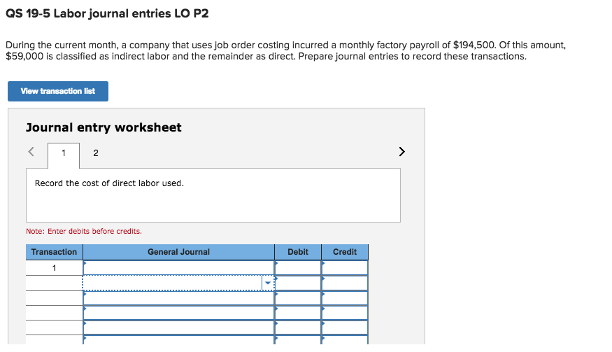 Solved QS 19-5 Labor journal entries LO P2 During the | Chegg.com