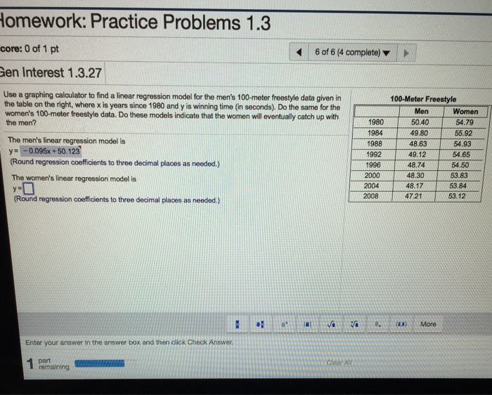 Solved Omework Practice Problems 1 3 Core 0 Of 1 Pt 6 Of 6