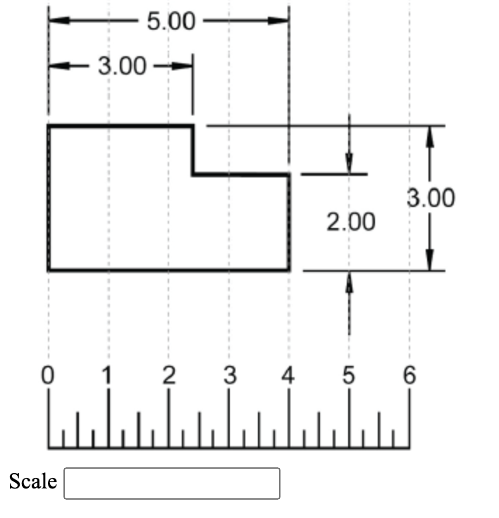 Solved Using the ruler provided, determine the Scale that | Chegg.com