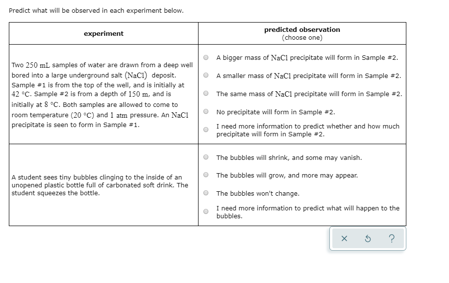 Solved Predict what will be observed in each experiment | Chegg.com Solved Predict what will be observed in each experiment | Chegg.com