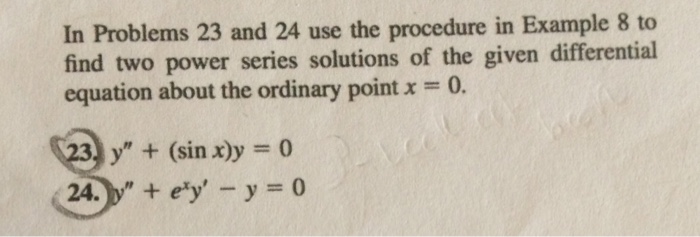 Solved Use the procedure in Example 8 to find two power | Chegg.com