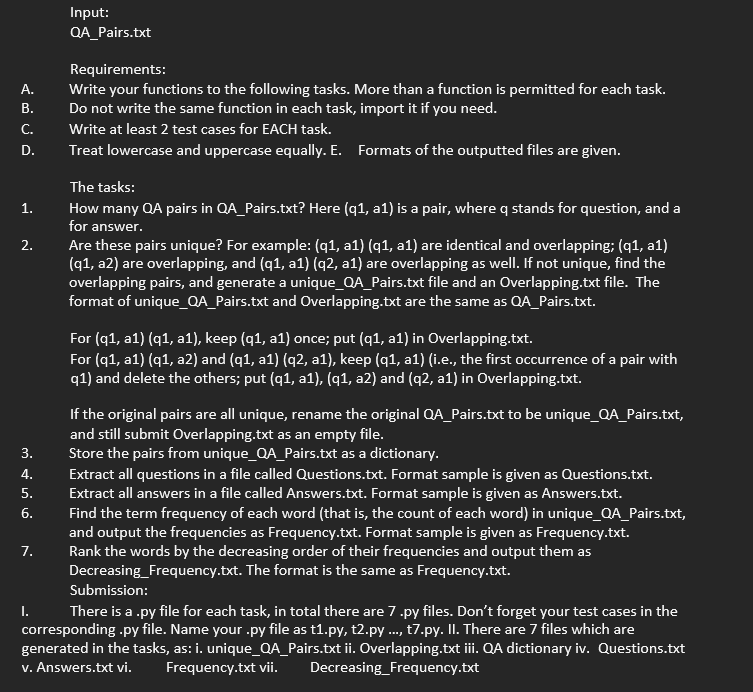 Language is python. Please do not answer without | Chegg.com