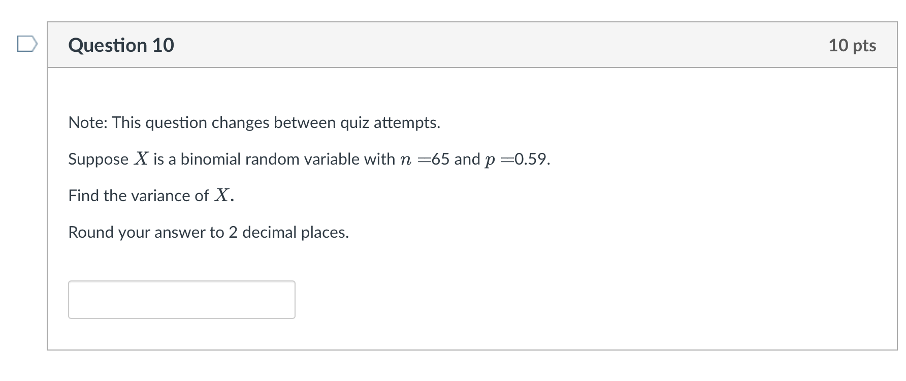 Solved Note: This question changes between quiz attempts. | Chegg.com