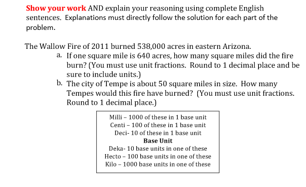 Solved Show your work AND explain your reasoning using | Chegg.com