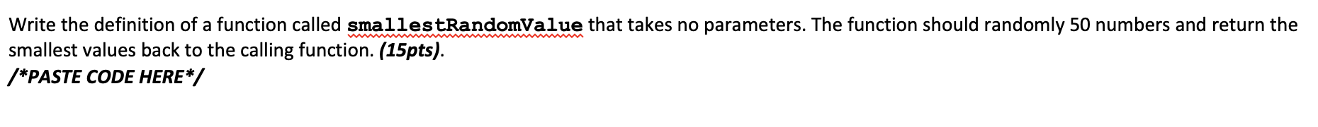 Solved Write the definition of a function called | Chegg.com