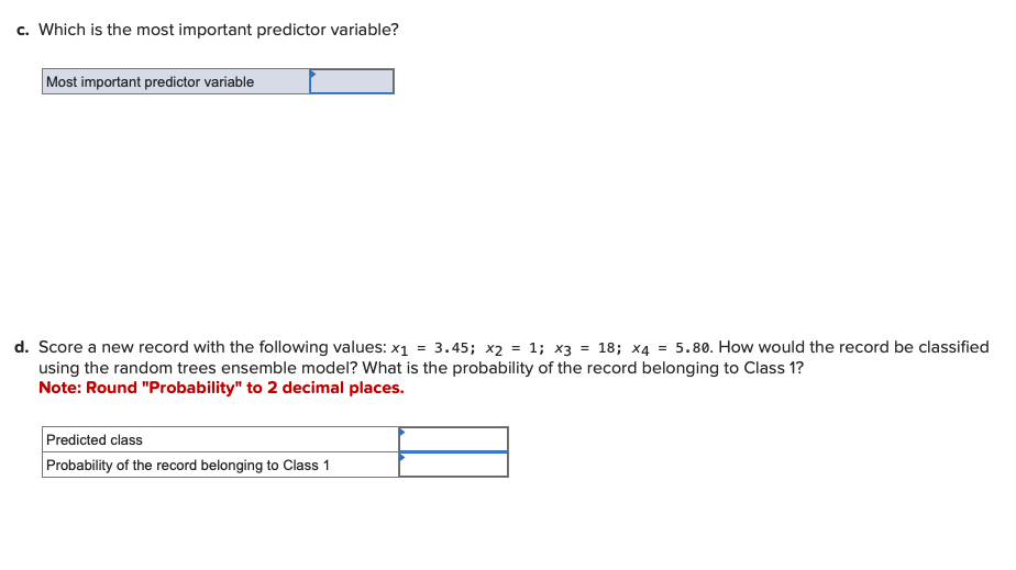 For Analytic Solver, partition data sets into 60% | Chegg.com