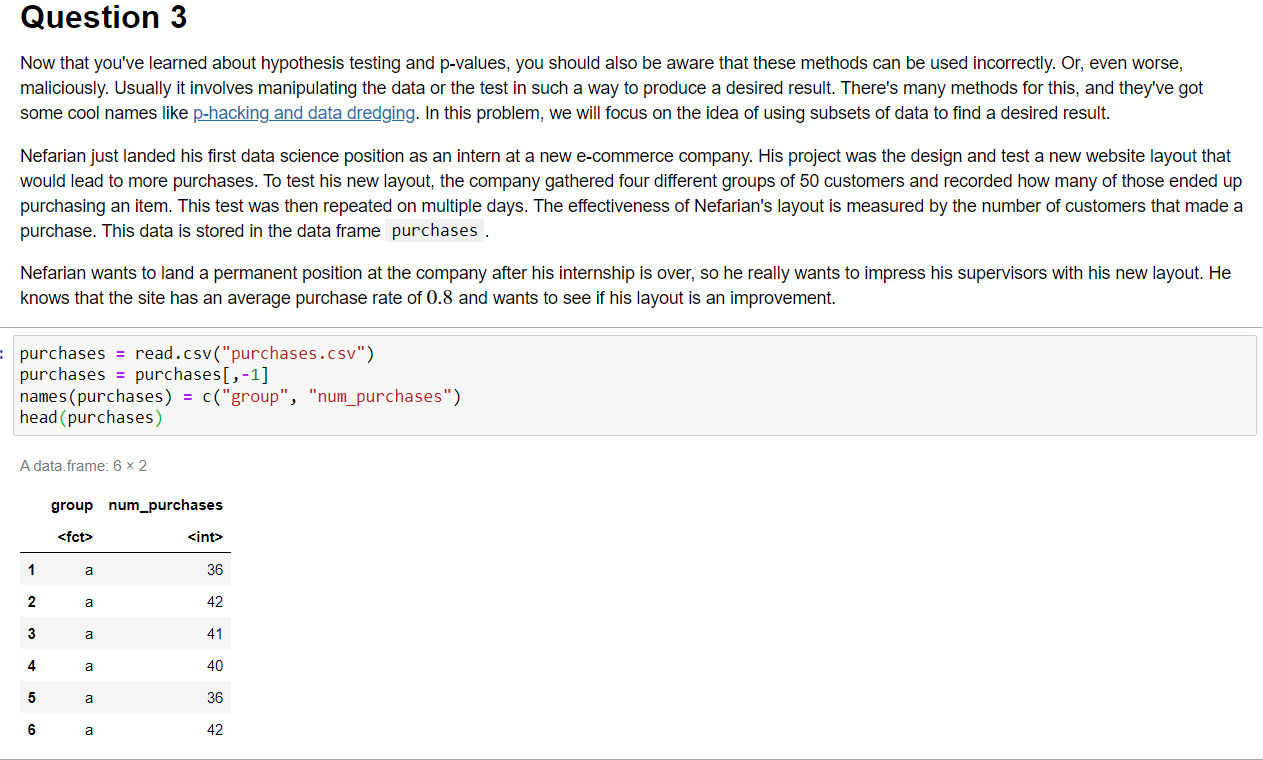 Now that you've learned about hypothesis testing and | Chegg.com