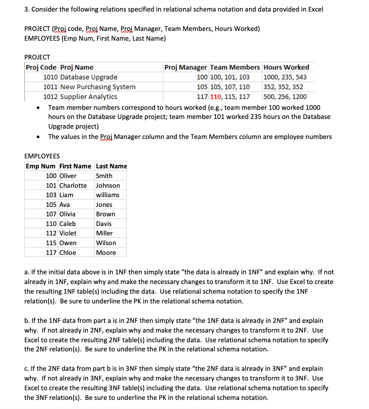 Solved 3. ﻿Consider the following relations specified in | Chegg.com