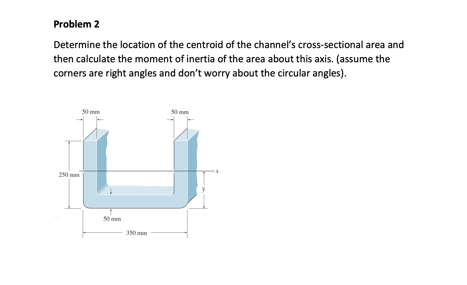 Solved Determine the location of the centroid of the | Chegg.com
