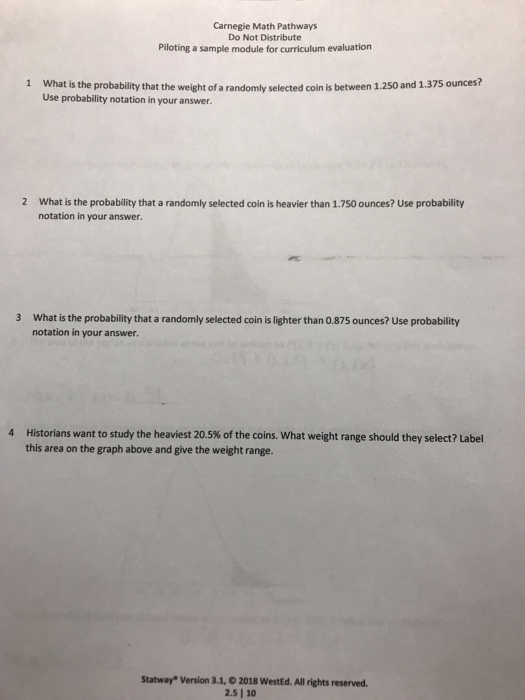 Solved Carnegie Math Pathways Do Not Distribute Piloting a | Chegg.com