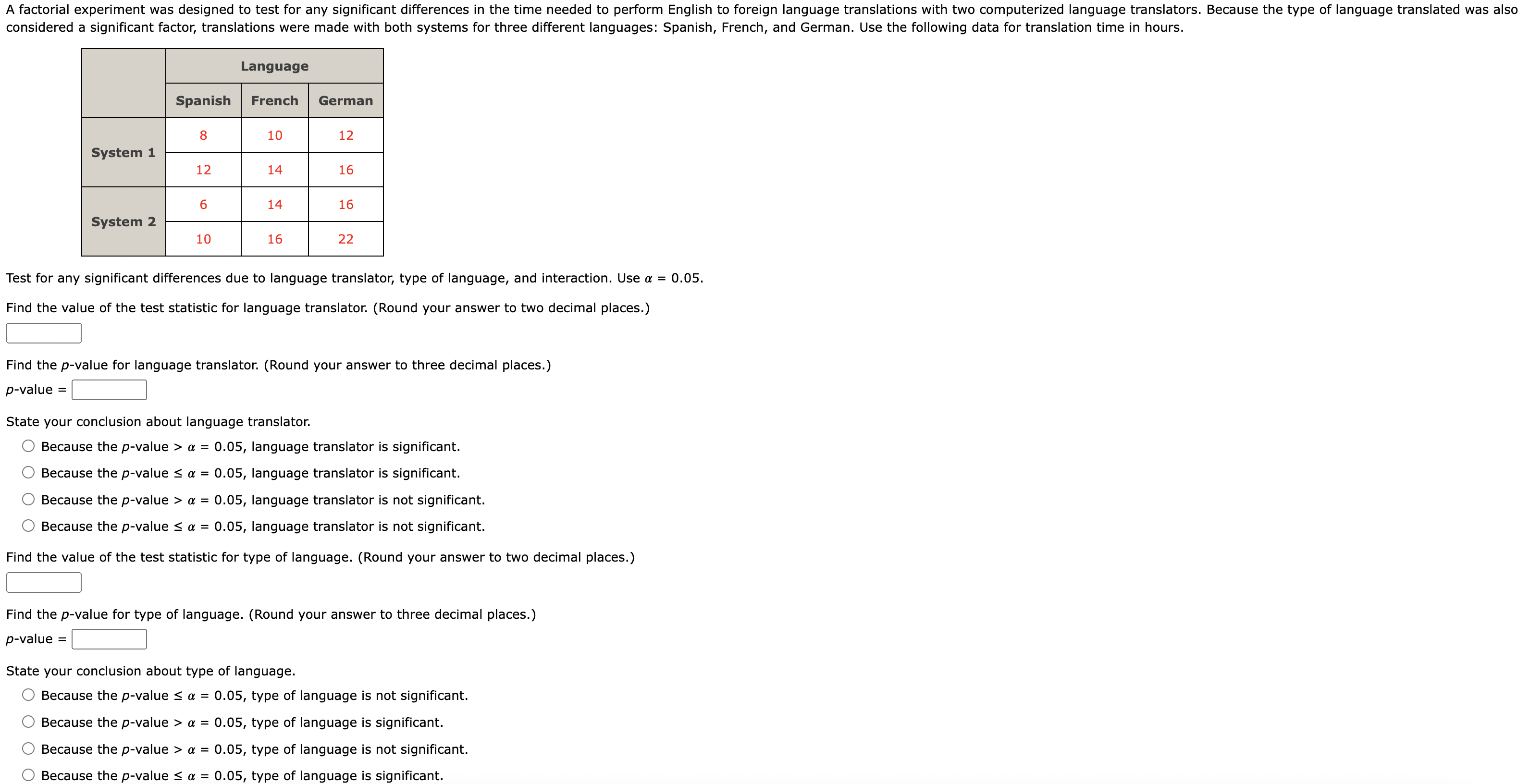 Solved considered a significant factor, translations were | Chegg.com