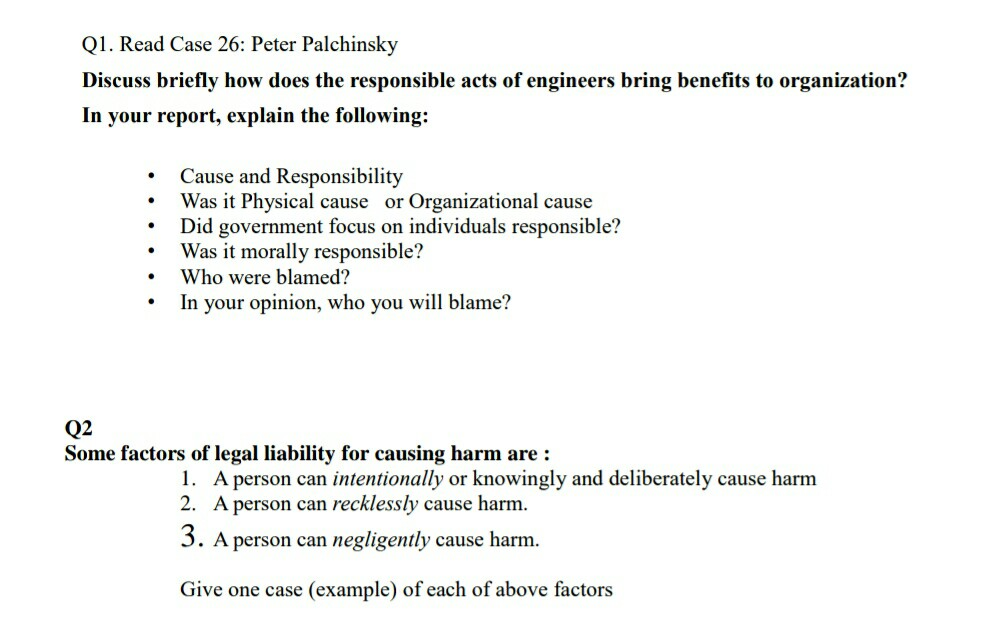 Solved CASE 26 Peter Palchinsky: Ghost of the Executed | Chegg.com