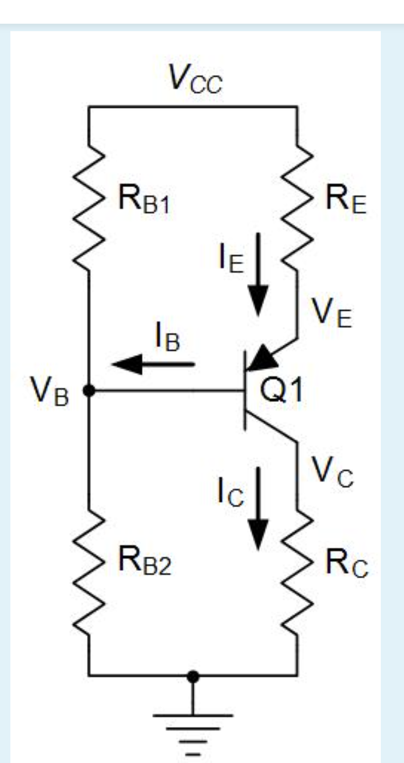 Solved For the BJT bias circuit shown, what value of Re in | Chegg.com