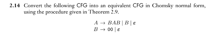 Solved 2.14 ﻿Convert the following CFG into an equivalent | Chegg.com