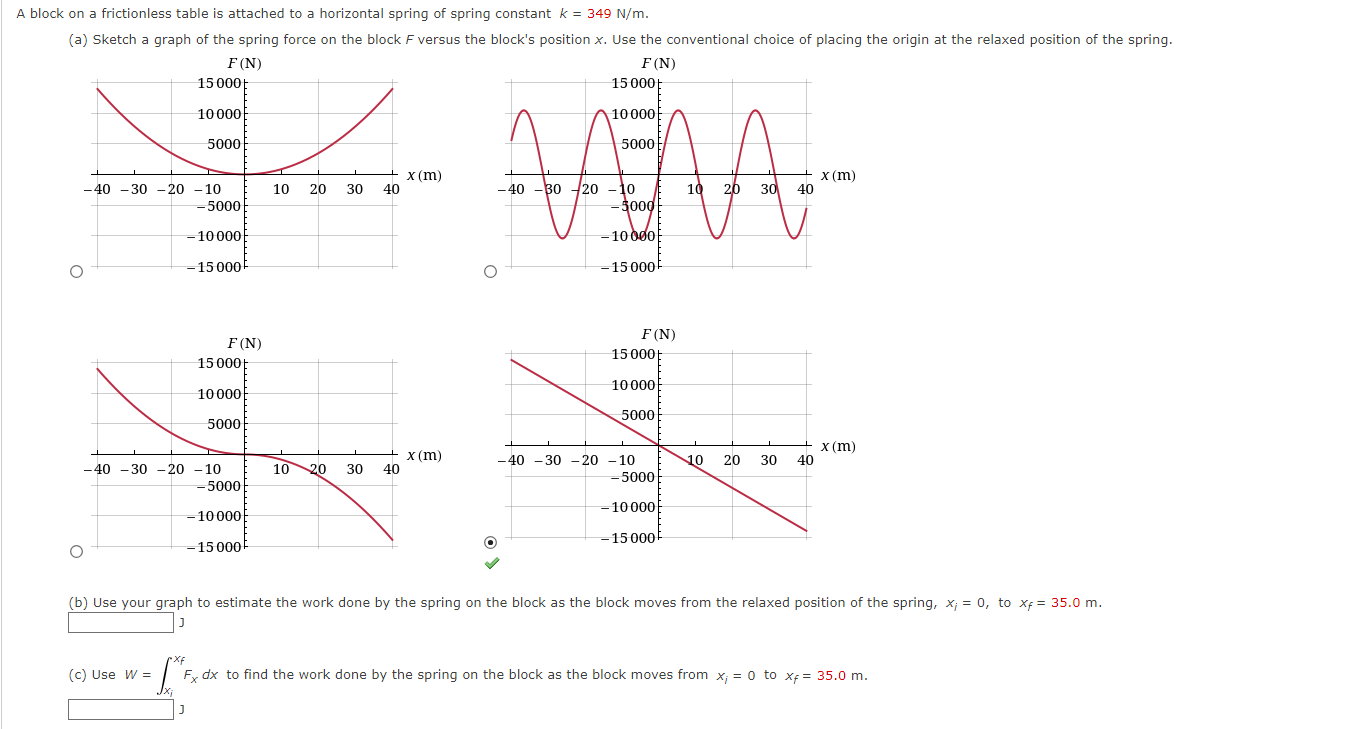 Solved A block on a frictionless table is attached to a | Chegg.com