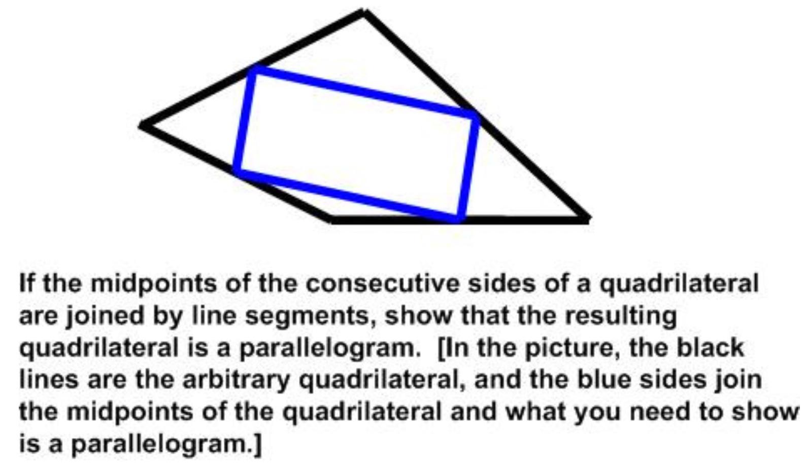 Solved If the midpoints of the consecutive sides of a | Chegg.com