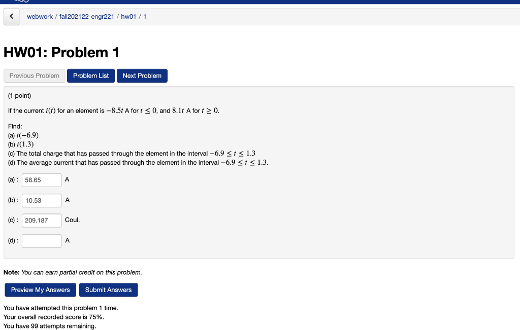 Solved webwork / fall202122-engr221 /hw01 / 1 HW01: Problem | Chegg.com