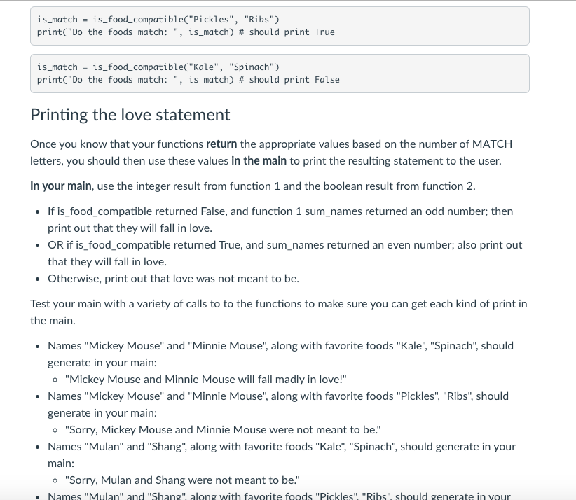 Solved Write Two Functions Function 1 Sumnames Function 1 