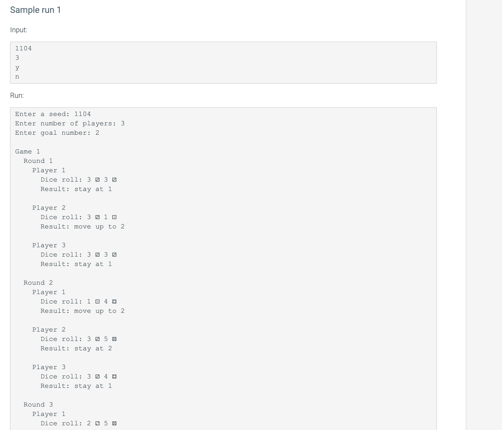 Solved Problem Description Consider a multi-player game | Chegg.com