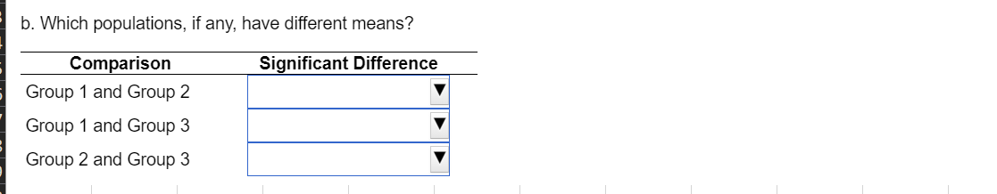 Solved The table available below shows three samples | Chegg.com