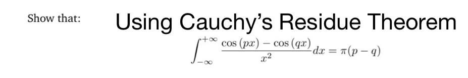 Solved Using Cauchy's Residue Theorem | Chegg.com