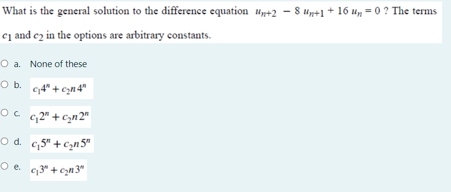 Solved If un+1 = Un + 2,u, = 3 what is 041 ? a. 113 O b. 83 | Chegg.com