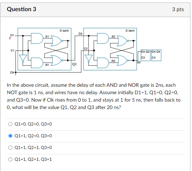 Solved In the above circuit, assume the delay of each AND | Chegg.com