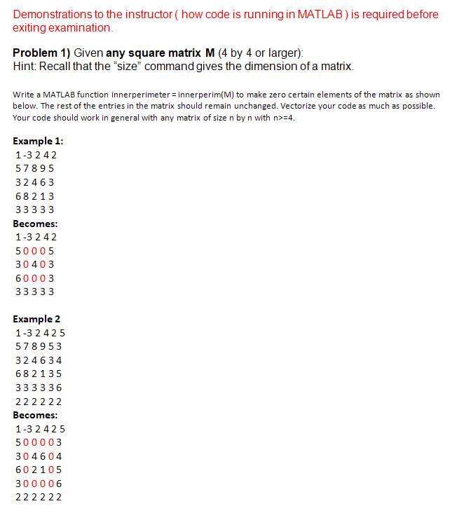 Solved Demonstrations to the instructor ( how code is | Chegg.com