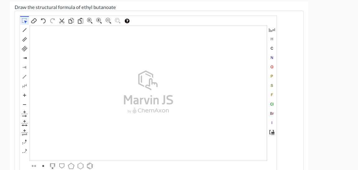 Solved Draw the structural formula of ethyl butanoate H N s | Chegg.com