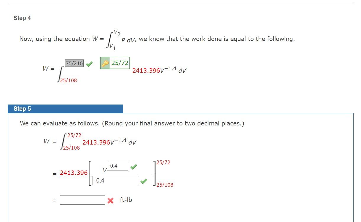 Solved We know that py1.4 = k and that the work can be | Chegg.com
