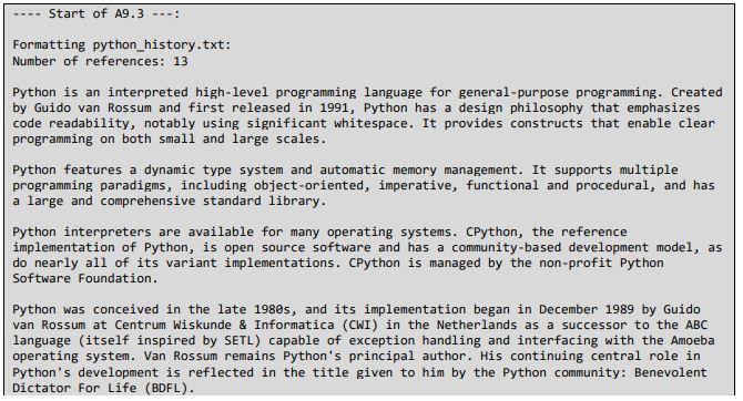 Solved Task 3: Removing References (2.5 pts) Implement the | Chegg.com
