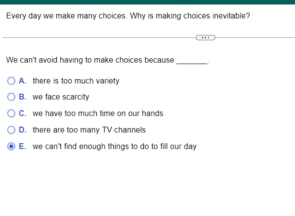 Solved Every day we make many choices. Why is making choices | Chegg.com Solved Every day we make many choices. Why is making choices | Chegg.com
