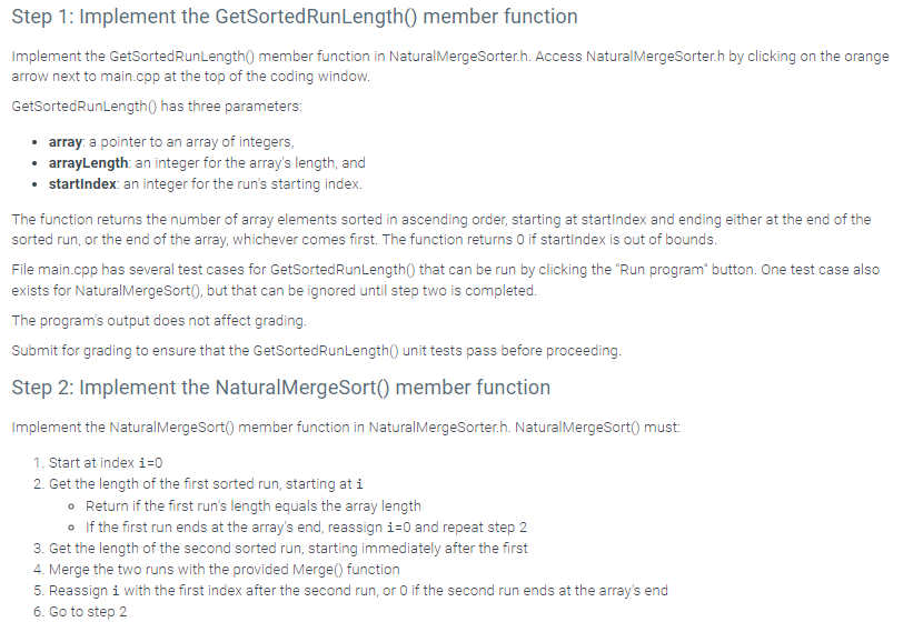 Solved The merge sort algorithm recursively divides the | Chegg.com