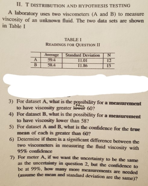 Solved This problem requires using the t-distribution, not | Chegg.com