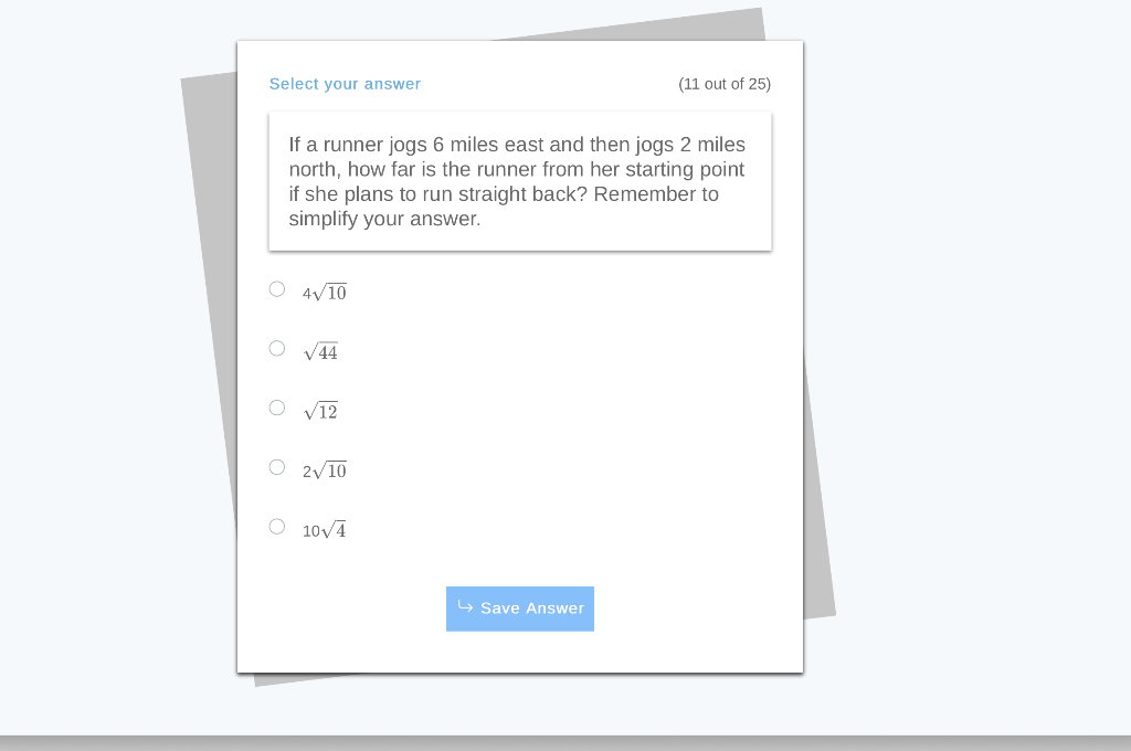 Solved If A Runner Jogs 6 Miles East And Then Jogs 2 Miles Chegg