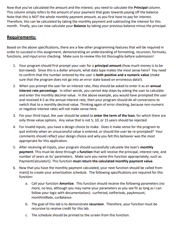 Solved CSIS 112: Lab \#1 Customer Loan Payments: Amortizing | Chegg.com