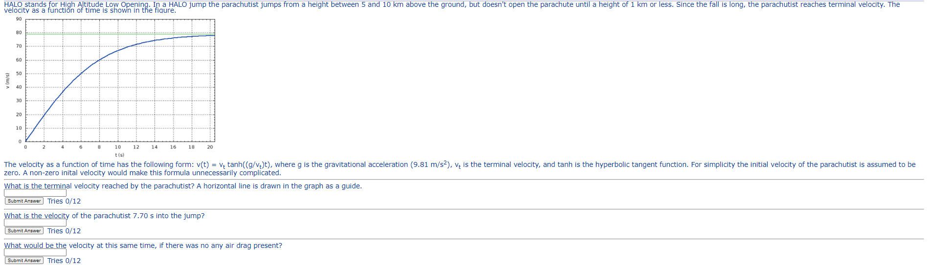 Solved HALO stands for High Altitude Low Opening. In a HALO | Chegg.com