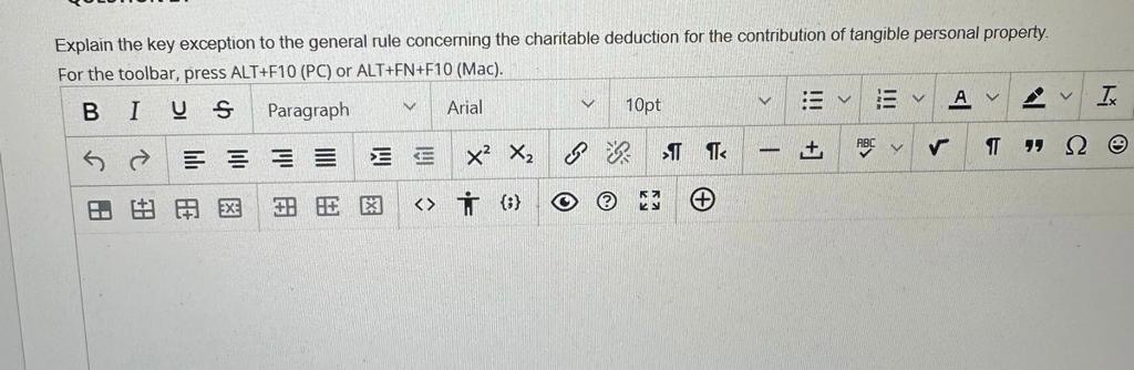 Solved Explain the key exception to the general rule | Chegg.com